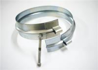 China Sliver Metal Wide Pipe Clamp Galvanized Stainless Steel Tube Connection Circle Head for sale