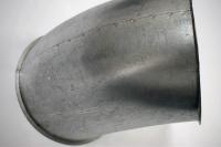 China Welding Connection Round Shape Dust Extraction Pipe Stainless Steel Sanitary Tube Elbow for sale