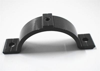 China Powder Surface Stamped Aluminum Parts Bracket For Pipe Clamp Black ANSI Standard for sale