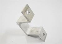 China Precision Metal Stamping Parts Custom Diameter Sliver Surface Lamp Tube Fixing for sale