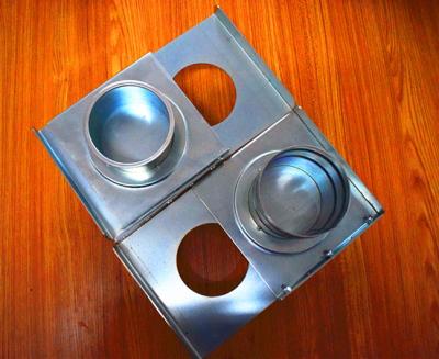 China Manual Controll Duct Zone Dampers Air Flow Dust Removal Pipe Joints Sliping for sale