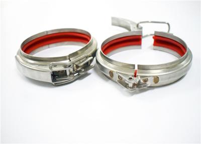 China Roll Stamping Galvanized Pipe Clamp White Silver Manual Operation For Dust Removal for sale