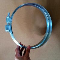 China Ventilation Air Duct Metal Steel Galvanized Pipe Bolt Wide Clamp for sale