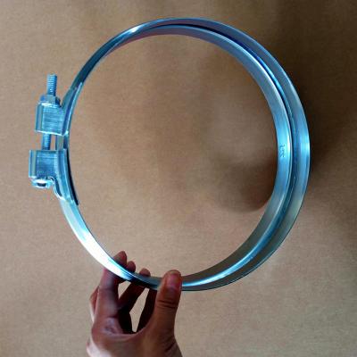China Ventilation Air Duct Metal Steel Galvanized Pipe Bolt Wide Clamp for sale