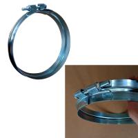 China WDs Wide Pipe Clamps / Wide Ring Clamps Carbon Steel Zinc Plated for sale