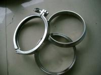 China Anti - Aging Waterproof Heavy Duty Industrial Pipe Clamps With Galvanizing Belt Screw for sale