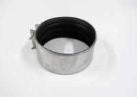 China Sliver Heavy Duty Pipe Clamps DN Size 40 ~ 375 Stainless Steel For Gasoline Engine for sale