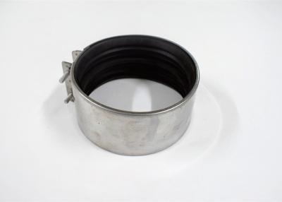 China Sliver Heavy Duty Pipe Clamps DN Size 40 ~ 375 Stainless Steel For Gasoline Engine for sale