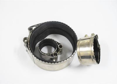 China Inner Black Rubber Heavy Duty Pipe Clamps Stamping - Welding 2mm Thickness for sale