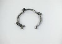 China 304 Steel Grip Collar Industrial Pipe Clamps , No Rubber Galvanized Pipe Clamp for sale