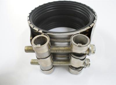 China Type A - Hoop Heavy Duty Pipe Clamps Strip Clip Drive Hubless No Hub Coupling for sale