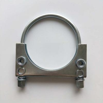 China Galvanized Steel Light Duty Electro Muffler U Type M8 M10 Bolt Clamps Auto Spare Parts for sale
