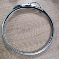 China 5 Inch ID Galvanized Duct Roll Clamp Quick Release Pipe Clamp Galvanized Steel for sale
