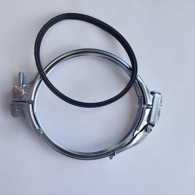China 2.0mm Clamp Thickness Heavy Duty Pipe Clamps Durable Quick Release Duct Clamp for Industrial Applications for sale