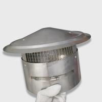 China Galvanized Round Cone Top Chimney Cap With Screen Fireplace Exhaust Cap Adjust for sale