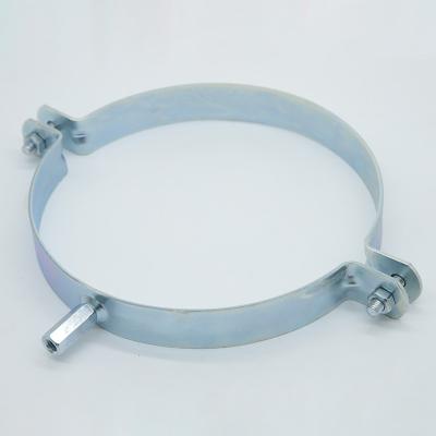 China Ventilation Dust Removal Pipeline Accessories Suspension Clamps Support Pipe Clamps for sale