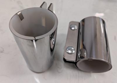 China Stainless Steel 63x100mm Pneumatic Conveying Pipe Coupling Clamp for sale