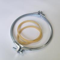 China Two-part Clamping Ring with Butyl Rubber Sealing Insert and Galvanized Sheet for Dust Removal Ventilation Ducts for sale