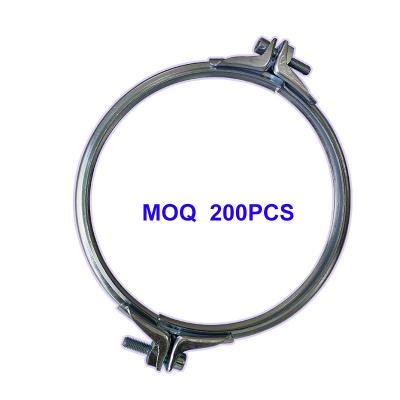 China 150 Mm Bolted Pipe Clamp with Customized Production for Ventilation and Dust Removal Systems for sale