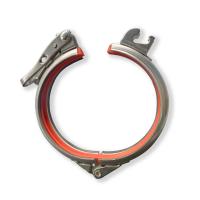 China SUS304 Quick Release Pipe Clamp Rapid Lock Duct Ring Drum Locking Ring Clamps for sale
