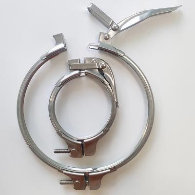 China 304 Stainless Steel Fast Pull Ring Tube Clamp U Shaped Seal Quick Connector Pipe Clamp for sale