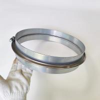 China Galvanized Bolted Ring V Type Pipe Clamp For  Modular Dust Collection Ducting for sale
