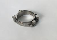 China 55-65MM Adjustable Double Bolt Band Heavy Duty Hose Clamps Stainless Steel for sale