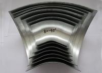 China Galvanized Steel 45 Degree Stamping Half Elbow / Pressed Bends Halves for sale