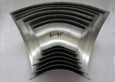 China Galvanized Steel 45 Degree Stamping Half Elbow / Pressed Bends Halves for sale