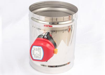 China 125mm Diameter Electric Air Damper , Galvanized Steel and Stainless Steel for sale