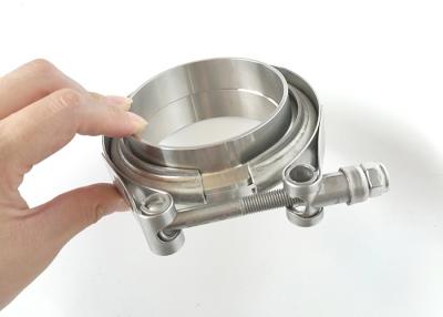 China Turbo Downpipe Exhaust Stainless V-Band Bolt Clamp with Flange for sale