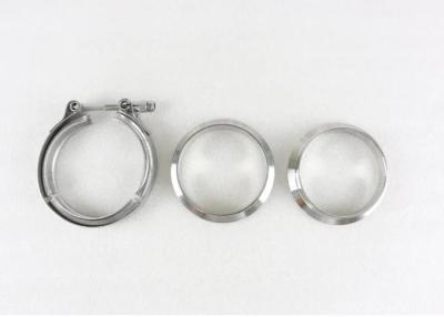China Exhaust System V Bend Heavy Duty Tube Clamps Stainless Steel Spot Welded for sale