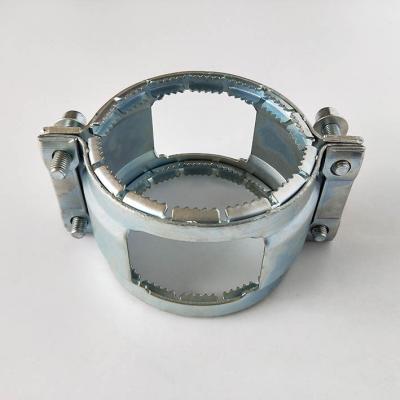 China SML DIN 19522 / EN 877 Cast Iron Pipe Grip Collar Coupling With Teeth for sale
