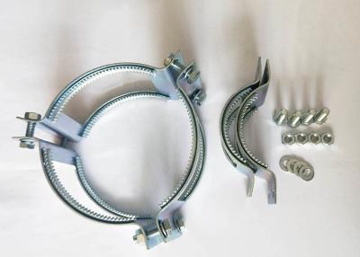 China Galvanized Steel SML EN877 Cast Iron Heavy Pipe Clamp Grip Collar For Couplings for sale
