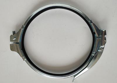 China Rubber Lined Heavy Duty Pipe Clamps Quick Release Galvanized Steel Longlife for sale