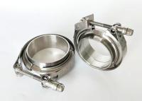China T Type Single Bolt Exhaust Auto Spare Parts V Band Stainless Steel Clamp With Flange for sale