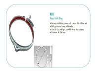 China 250mm Quick Release Pipe Clamp For Dust Collection System for sale