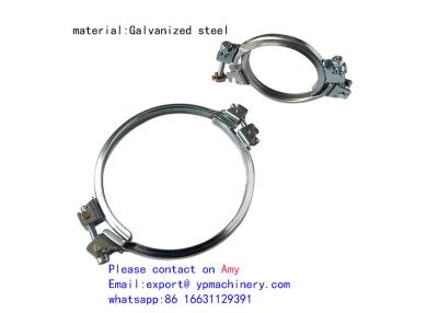 China Galvanized 200mm OEM Quick Release Duct Clamps for sale
