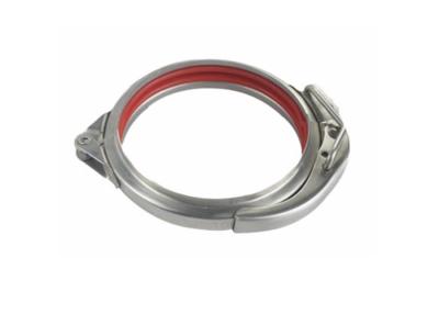 China 200mm OEM Galvanised Tube Clamps In Dust Extraction System for sale