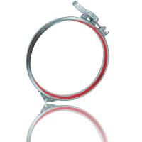China Metal 250mm Airtight Sealing Galvanised Pipe Clamps for sale
