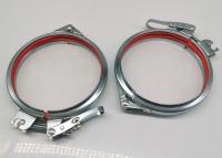 China 125mm Duct Airtight Galvanized Pipe Clamp With Seal for sale