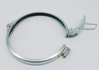 China Ventilation Ducting 80mm Galvanised Pipe Clamps Quick Lock Fittings for sale