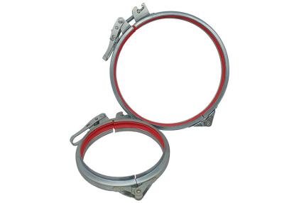 China Standard Seal Ring Air Duct Hoop Tube Quick 80mm Galvanized Pipe Clamp for sale