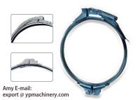 China 140mm Galvanized Pipe Clamps Quick Release Duct Hose Clamp Sprial Clips for sale