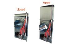 China 100mm Metal DC 24V  Pneumatic Slide Dampers Dust Collection Blast Gate for sale