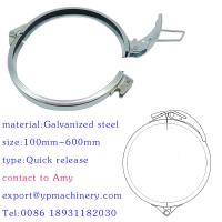 China Quick Industrial Dust Collection Galvanized Pipe Clamp for sale