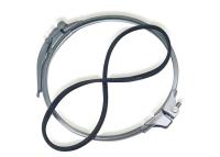 China Dust collection pipeline system Flanged Galvanized Pipe Clamp for sale