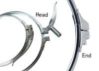 China Connecting Clamp Of Feed Pipe Quick Release Pipe Clamp With Sealing Ring for sale