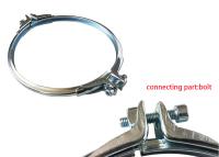 China Bolt Connect 6 Inch Gal Pipe Clamps Together Dust Collection Pipe for sale