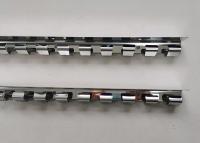 China Steel 984mm Stainless Stamping Parts Hangers Rail For Pvc Softs Strip Curtain for sale